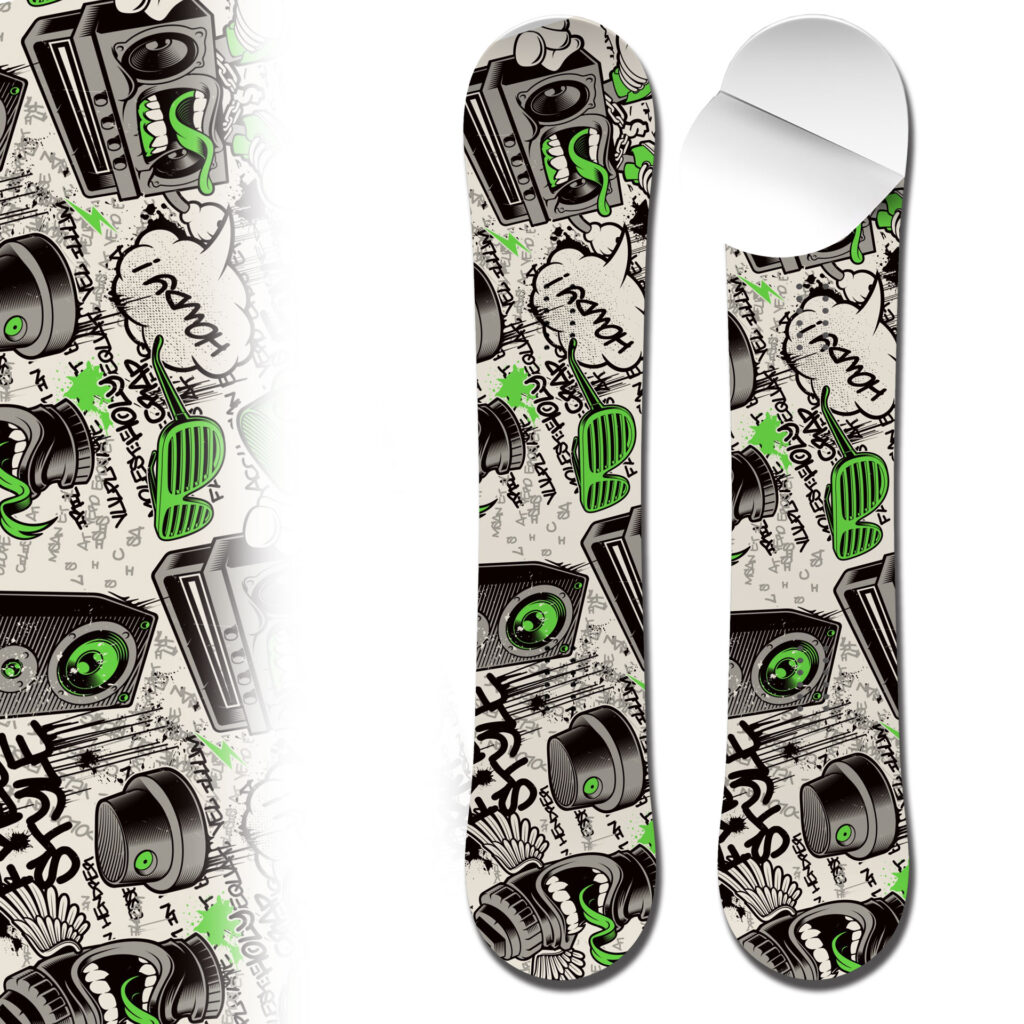 Snowboard Wraps - Wrap City Blue